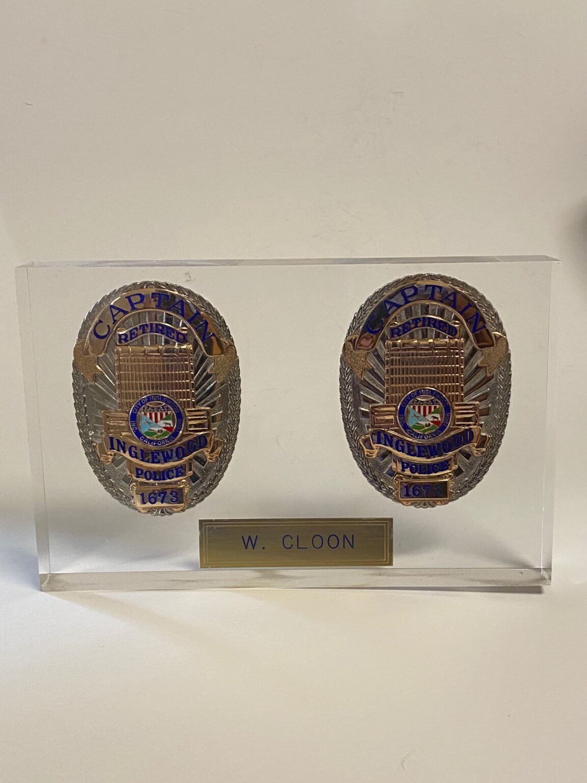 RECTANGLE WITH TWO BADGES - ER Badge