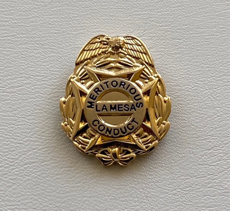 LA MESA POLICE, MERITORIOUS CONDUCT - ER Badge