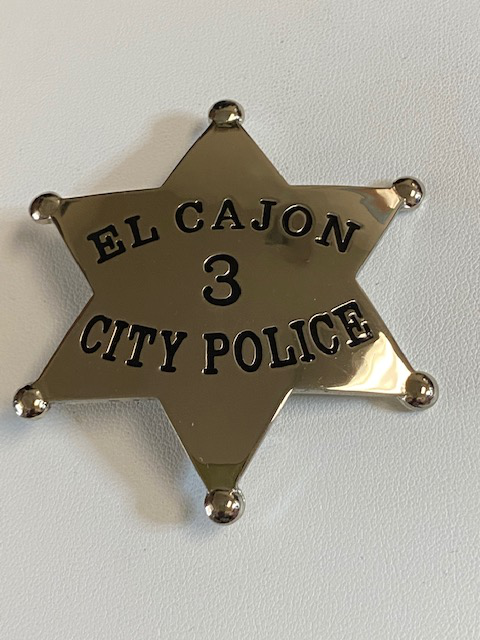 EL CAJON CITY POLICE - ER Badge EL CAJON CITY POLICE - ER Badge