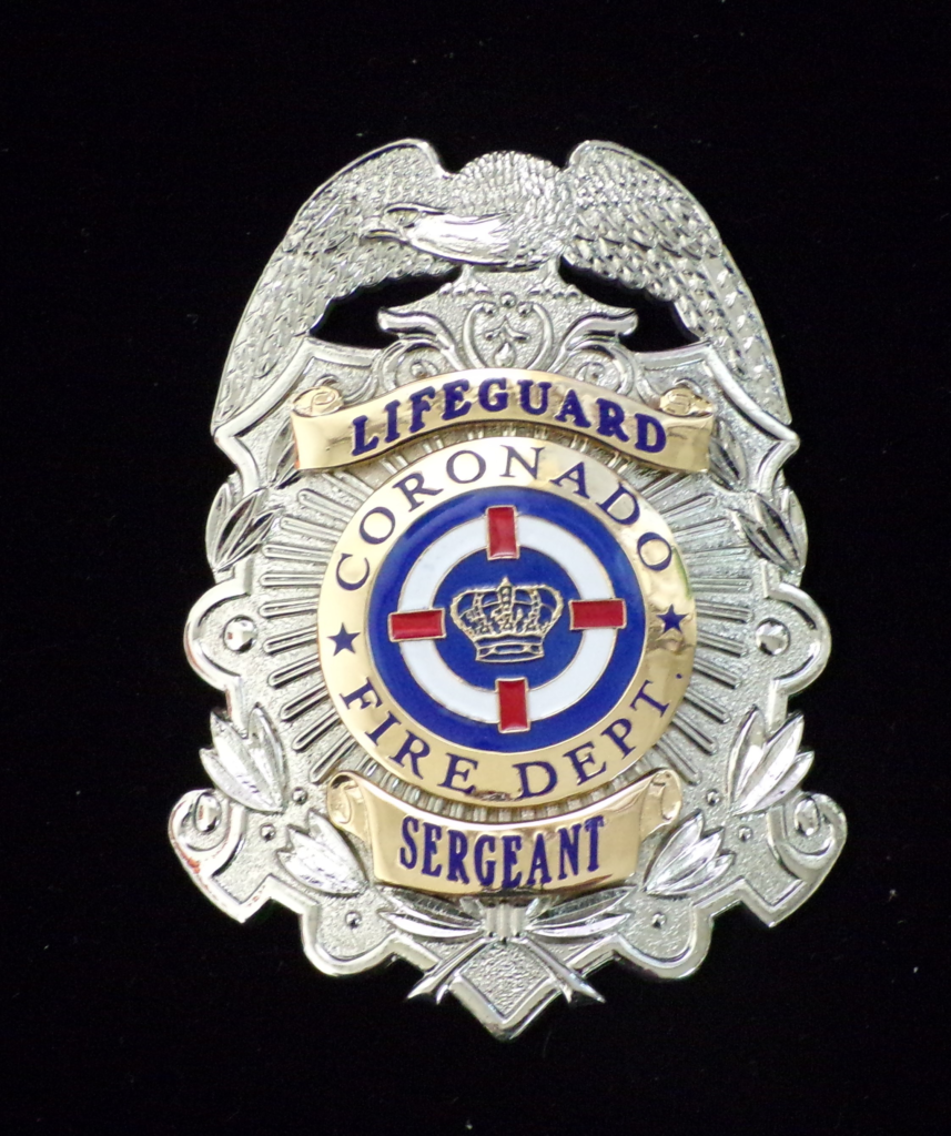 CORONADO FIRE DEPT- LIFEGUARD - ER Badge
